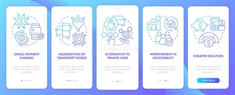 Mobility As Service Value Blue Gradient Onboarding Mobile App Screen