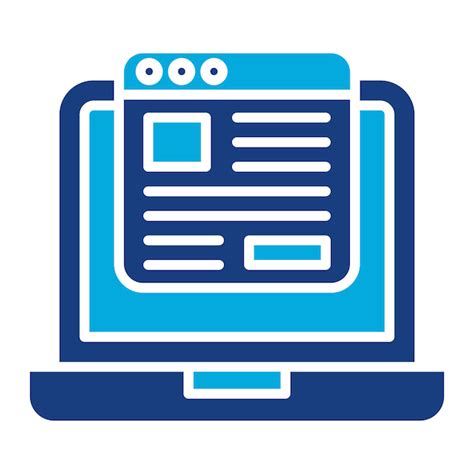 Premium Vector Blog Duotone Illustration