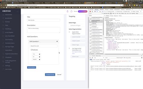 Unable To Send Surveys Issue 2681 Cloudkibo KiboPush GitHub