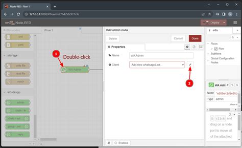 send and receive whatsapp message on node red bust a tech