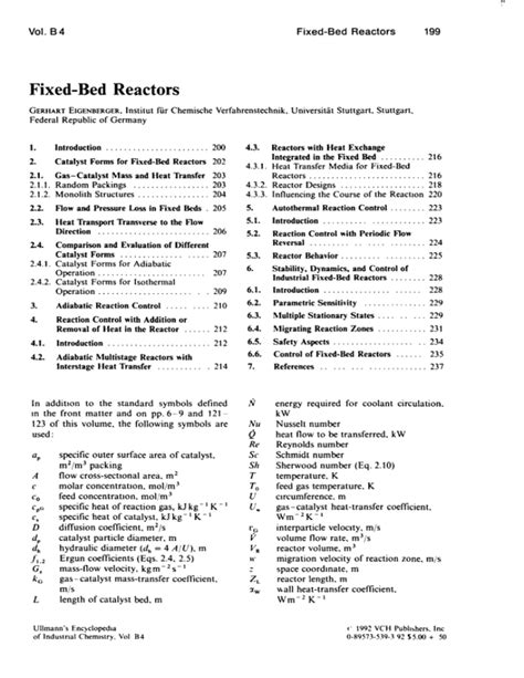 fixed bed reactors