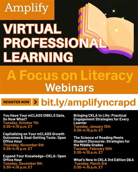 Central 📚 Amplify Virtual Professional Learning A Focus On Literacy