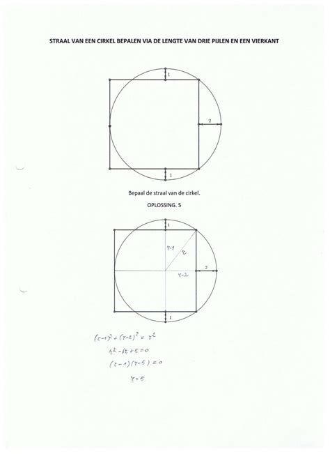 Opgave 18 Straal Cirkel Via Lengte Van Drie Pijlen Euclidea 1