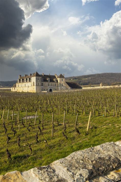 Clos De Vougeot Castle Cote De Nuits Burgundy France Stock Photo