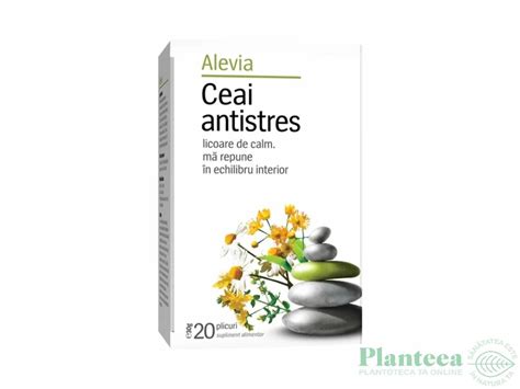 Ceai Antistres 20dz Alevia Pret 9 5 Lei Planteea