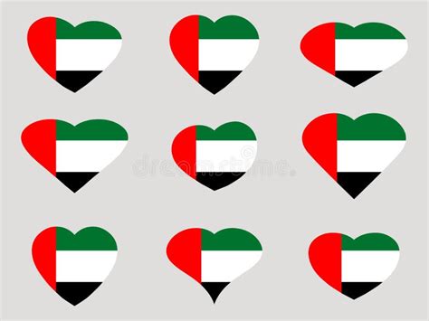 Heart With The Flag Of United Arab Emirates I Love The United Arab