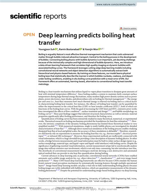 Pdf Deep Learning Predicts Boiling Heat Transfer