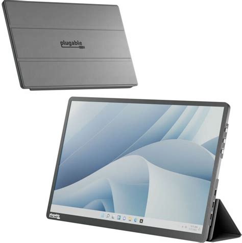 Plugable USBC PDMON Plugable USB C Portable Monitor 15 6 Inch 100W Pass Through Charging