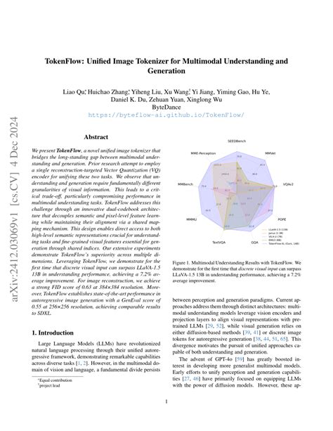 PDF TokenFlow Unified Image Tokenizer For Multimodal Understanding And Generation