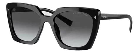 Óculos De Sol Prada Signature Polarizado Pr23zs 1ab5w1 54 Cor Preto