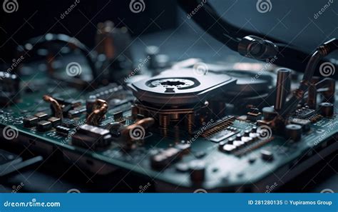abstract complexity of computer chip circuit board in electronics