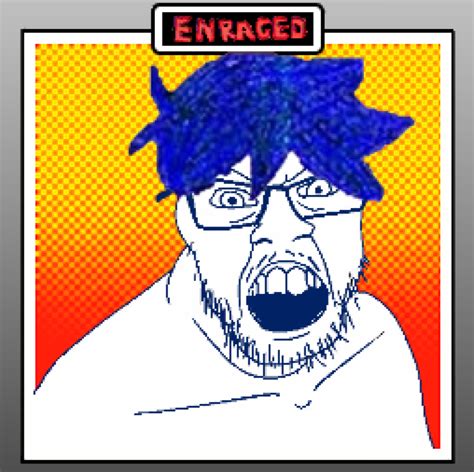 Soybooru Post 25689 Angry Bluehair Enraged Glasses Omori Openmouth