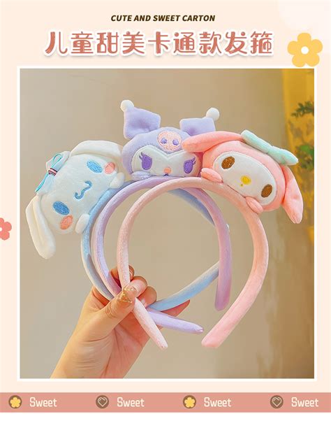 发箍女儿童不伤发宝宝可爱卡通玉桂狗发卡女童碎发头箍束发捆头饰 阿里巴巴