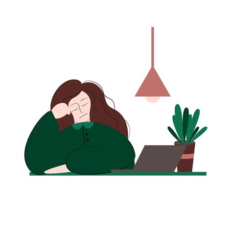 Aburrido Reunión O Lección Cansado O Triste Chica Mujer Es Sentado A