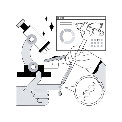 Premium Vector Genetic Testing Abstract Concept Vector Illustration