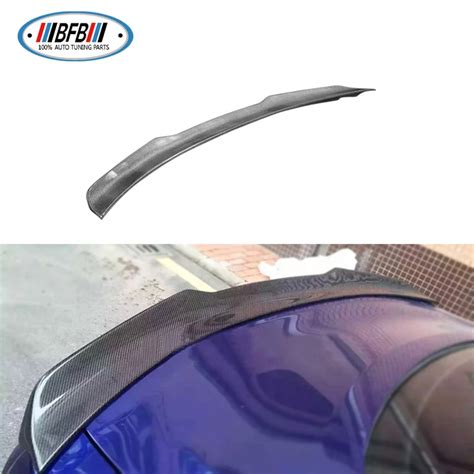 High Quality Carbon Fiber Rear Spoiler Trunk Lip Spoiler Wing B Type