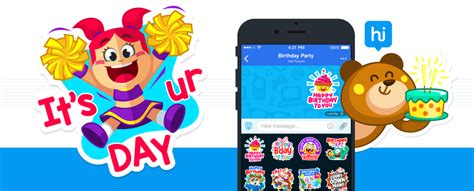 Birthday Special Stickers For Hike Messenger On Behance