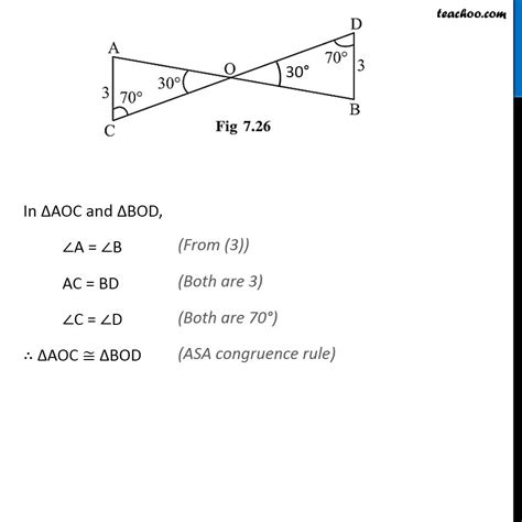 Example 7 In Fig 7 26 Can You Use Asa Congruence Rule