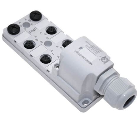 Mencom Jdc 640 009 F000 M12 Junction Block 6 Port 4 Pin 150v