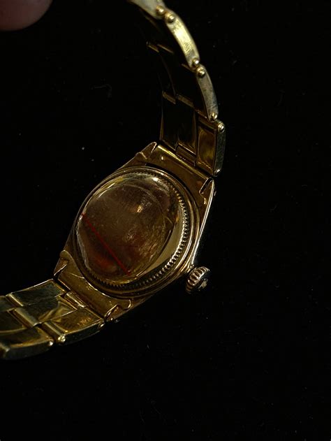 Rolex Vintage 1940s Oyster Precision Movement 18k Yellow Gold Ladys