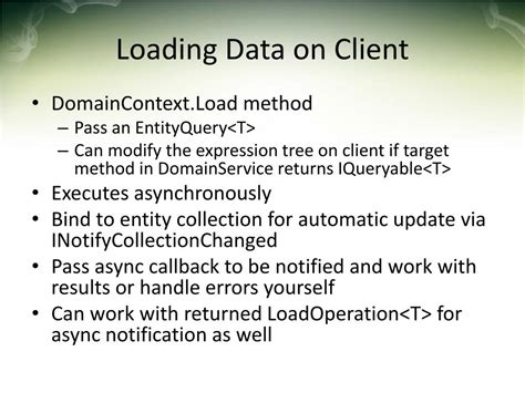 Ppt Wcf Ria Services Querying And Updating Data Powerpoint Presentation Id1223751