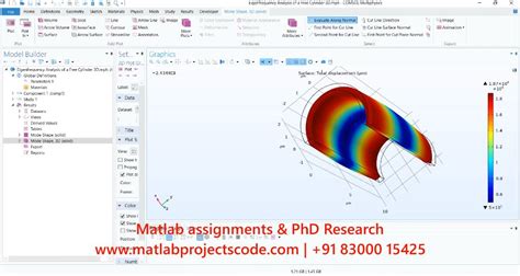 Eigenfrequency Analysis Of A Free Cylinder 3D COMSOL