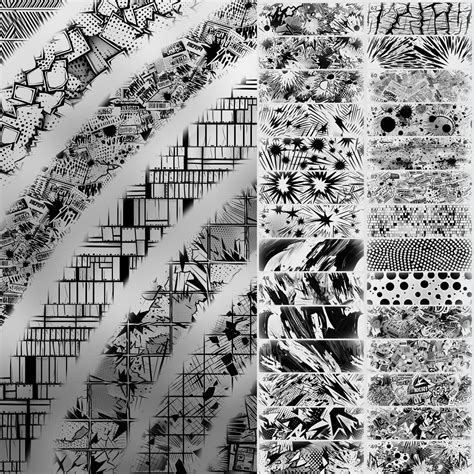 Artstation 160 Procreate Comic Book Chaos Patterns Procreate Pop