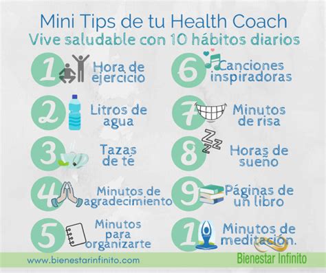 Vive Saludable Con 10 Hábitos Diarios Bienestar Infinito