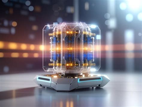 Premium Photo Quantum Horizons 3d Rendering Of A Futuristic Glowing