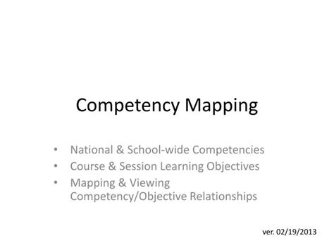 PPT Competency Mapping PowerPoint Presentation Free Download ID