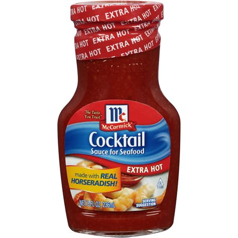 Mccormick Golden Dipt Extra Hot Cocktail Sauce For Seafood 8 Oz