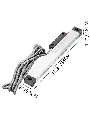 VEVOR Axis Lathe Linear Scale Mm With Accuracy Optical Length Precision Linear