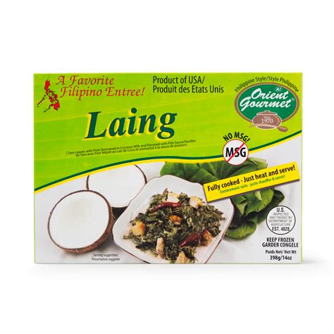 Get Orient Gourmet Laing Taro Leaves In Coconut Milk Cooked Frozen