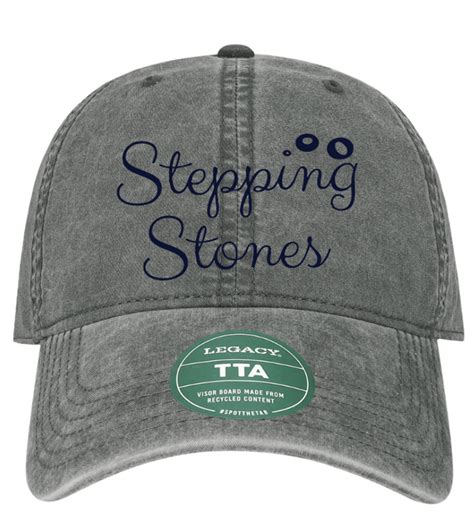 Custom Shirts Stepping Stones 2025 Adult Cinder Twill Dad Hat