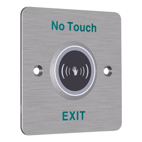 No Touch Exit Button Recessed Mounting Front Panel Stainless Steel Hikvision DS K7P03 Rovision