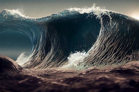 저녁 하늘 아래 바다의 큰 파도 사진 배경 및 무료 다운로드를위한 그림 Pngtree