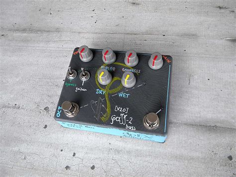 Dpfx Pedals Fuzz 2 Bass V20 With Dry Blend Mids Eq Reverb Uk