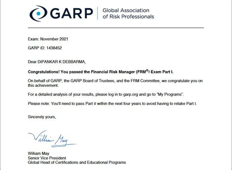 Dipankar Krishna Debbarma On Linkedin I Am Thrilled To Announce That I Have Cleared My Frm Part