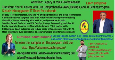 Shanthi Kumar V Cloud Devops Mlops Ai Career Global Coach On Linkedin