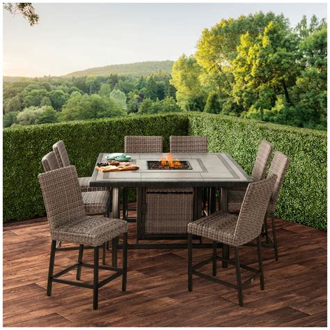 Agio High Dining Fire Table Set At Hilda Connor Blog