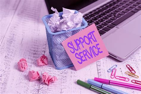 Word Writing Text Support Service Business Concept For Activity For Execution Of A Product Or