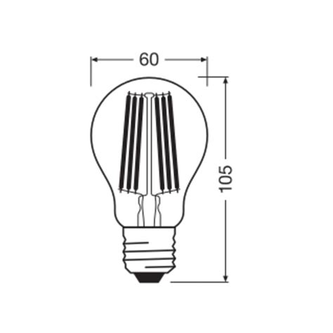Osram Led Classic Gloeidraad E W Lm K Lampen Nl