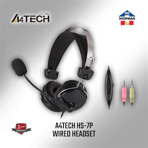 A Tech HS P ComfortFit Stereo Headset HS P Shopee Philippines