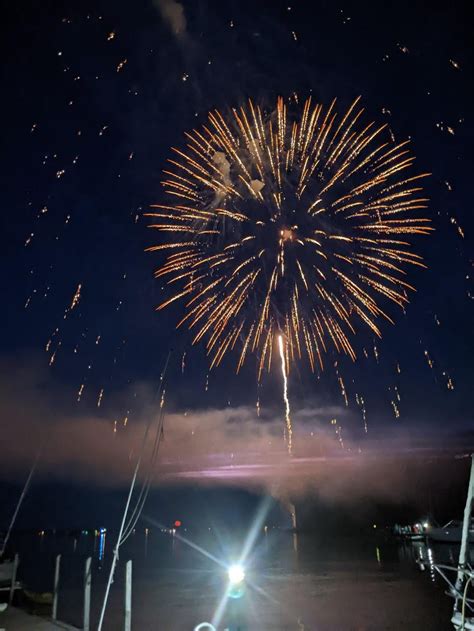 Full Moon Rising During Marquettes Fireworks Ryooper