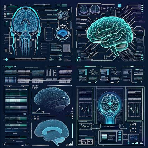 Premium Photo Design Of Brain Computer Interface Graphic Display With