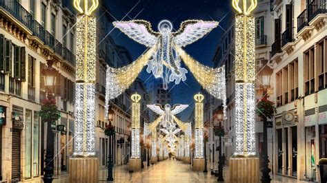 Málaga Christmas lights 2022 Heavenly angels Nerja Lovers