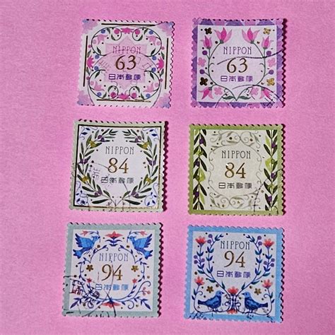 【目立った傷や汚れなし】★使用済み切手・2023年 ハッピーグリーティング 63円・84円・94円 各2種・シール式の落札情報詳細