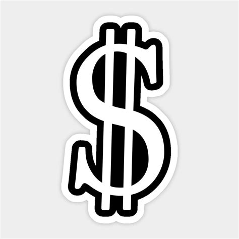 Dollar Sign By Johnny Sk3tch Dollar Sign Sticker Sign Signs