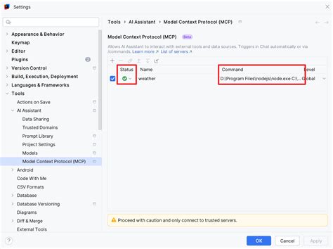 Mcp Server Cannot Use Tools Ides Support Intellij Platform Jetbrains