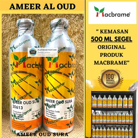 Jual AMEER OUD SURA Ameer Al Oud 500 ML SEGEL Alumunium MACBRAME